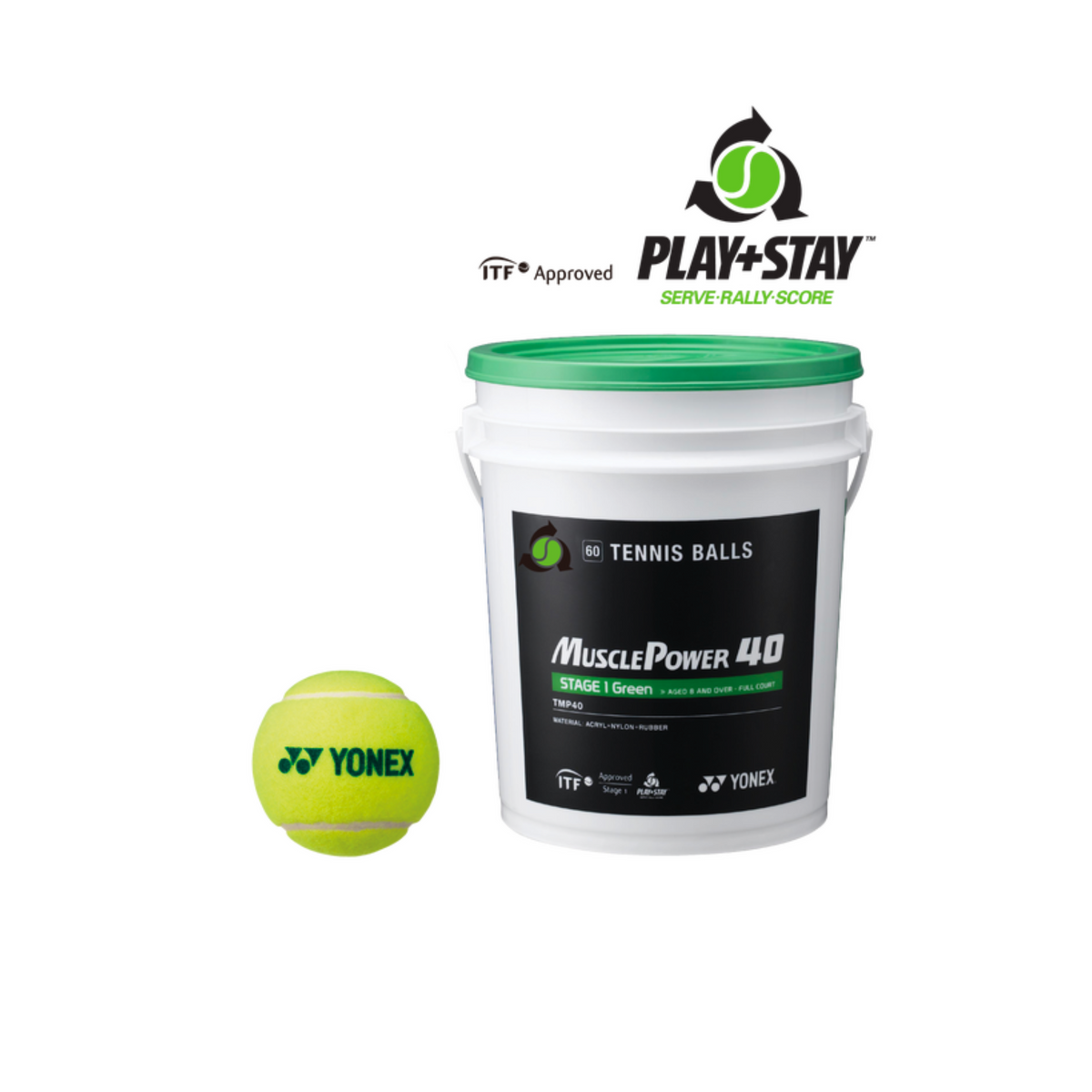 YONEX TENNIS BALL MUSCLE POWER BALL 40 | eliteshuttler | Sri Lanka Tennis