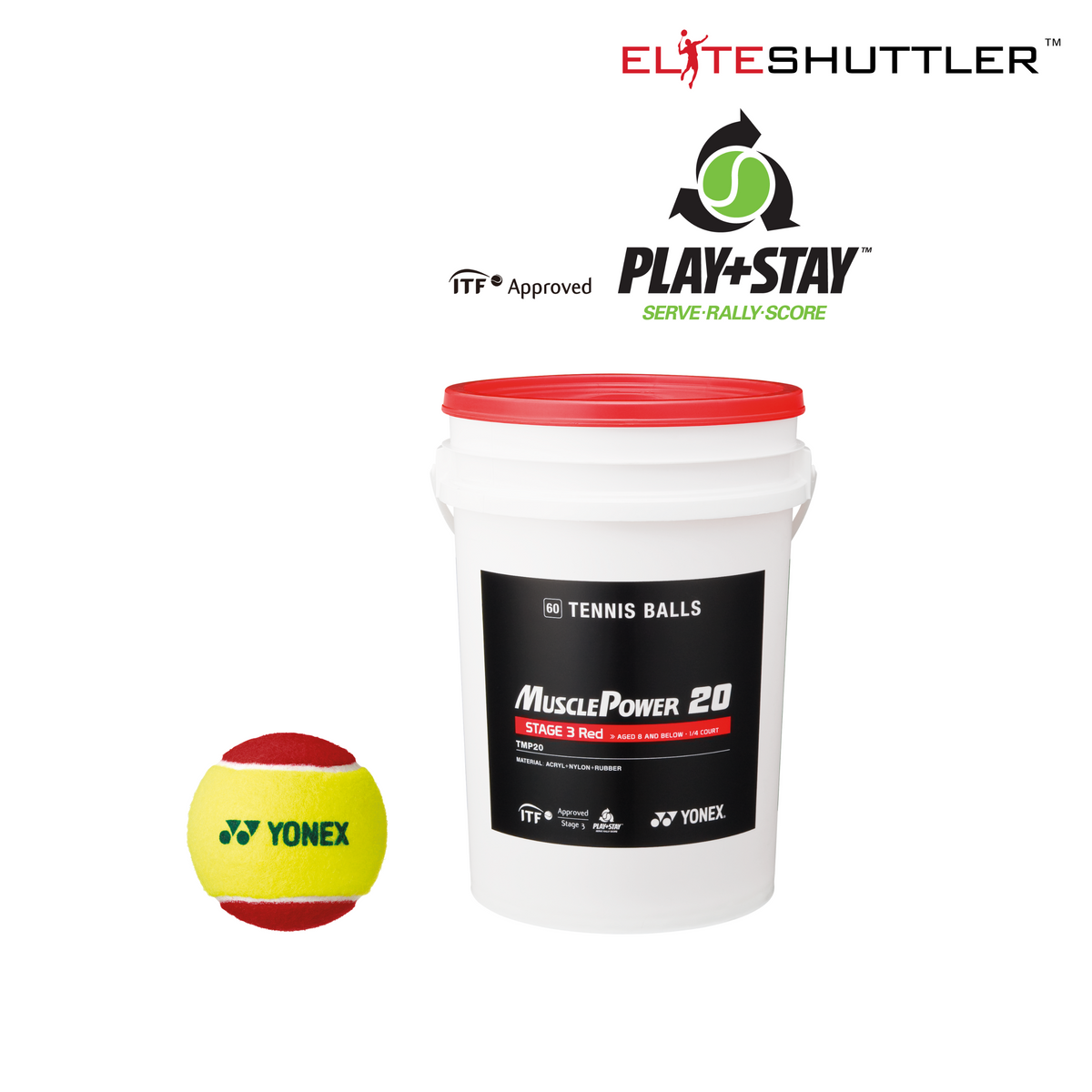 YONEX TENNIS BALL MUSCLE POWER BALL 20 | eliteshuttler | Sri Lanka Tennis
