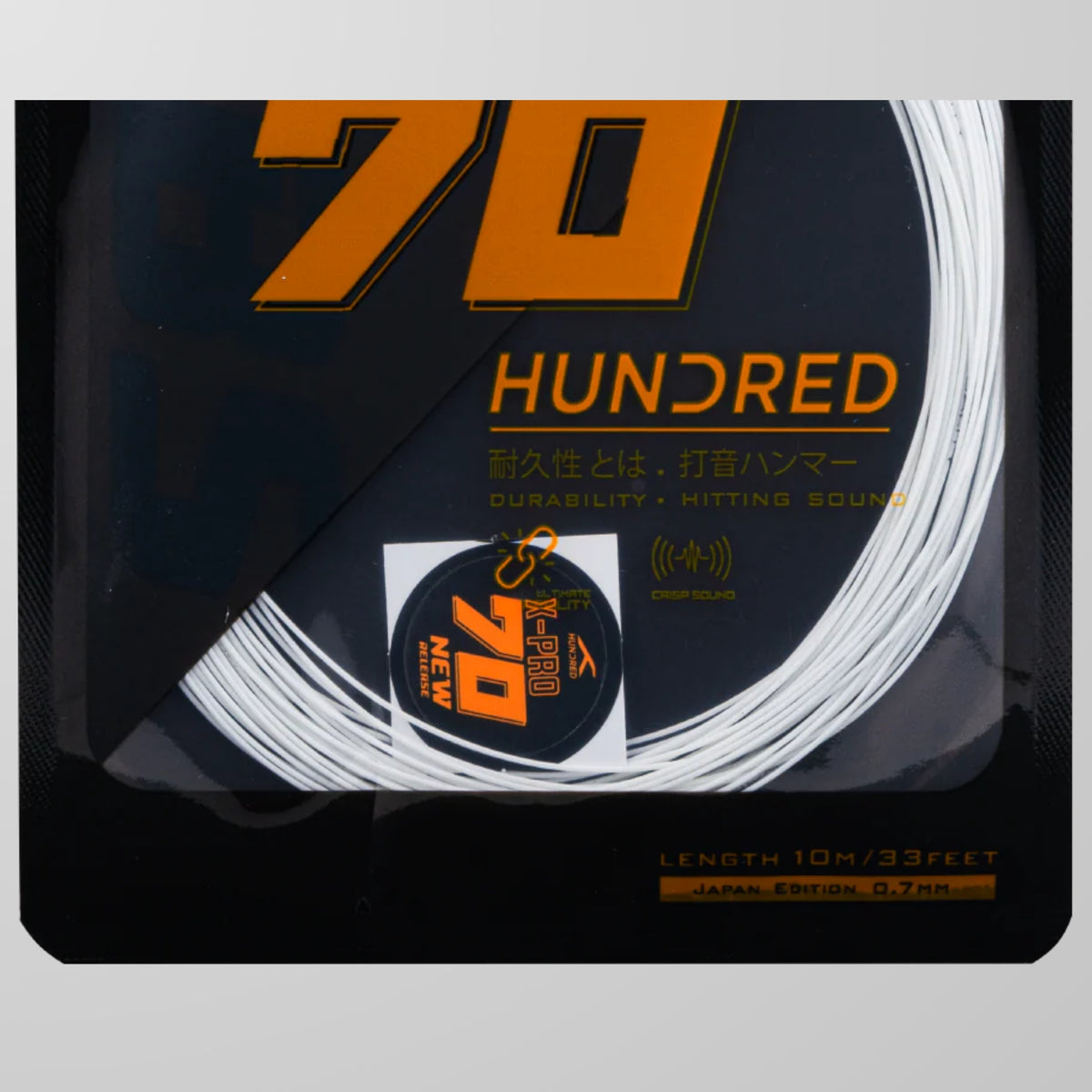 Hundred 70X Pro Badminton String – 0.70mm Durable Power & Control ...